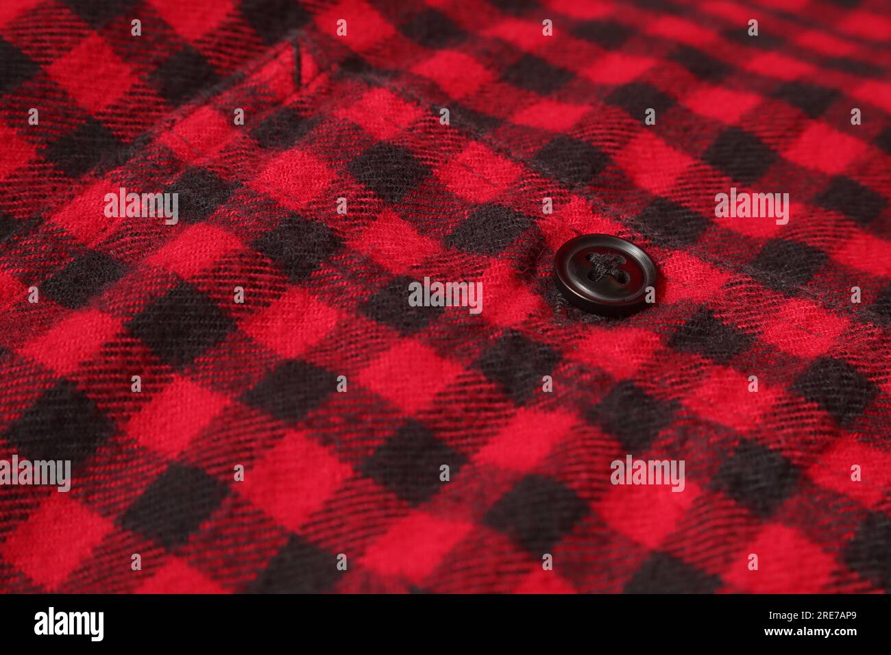 Background texture of red plaid flannel fabric Stock Photo - Alamy