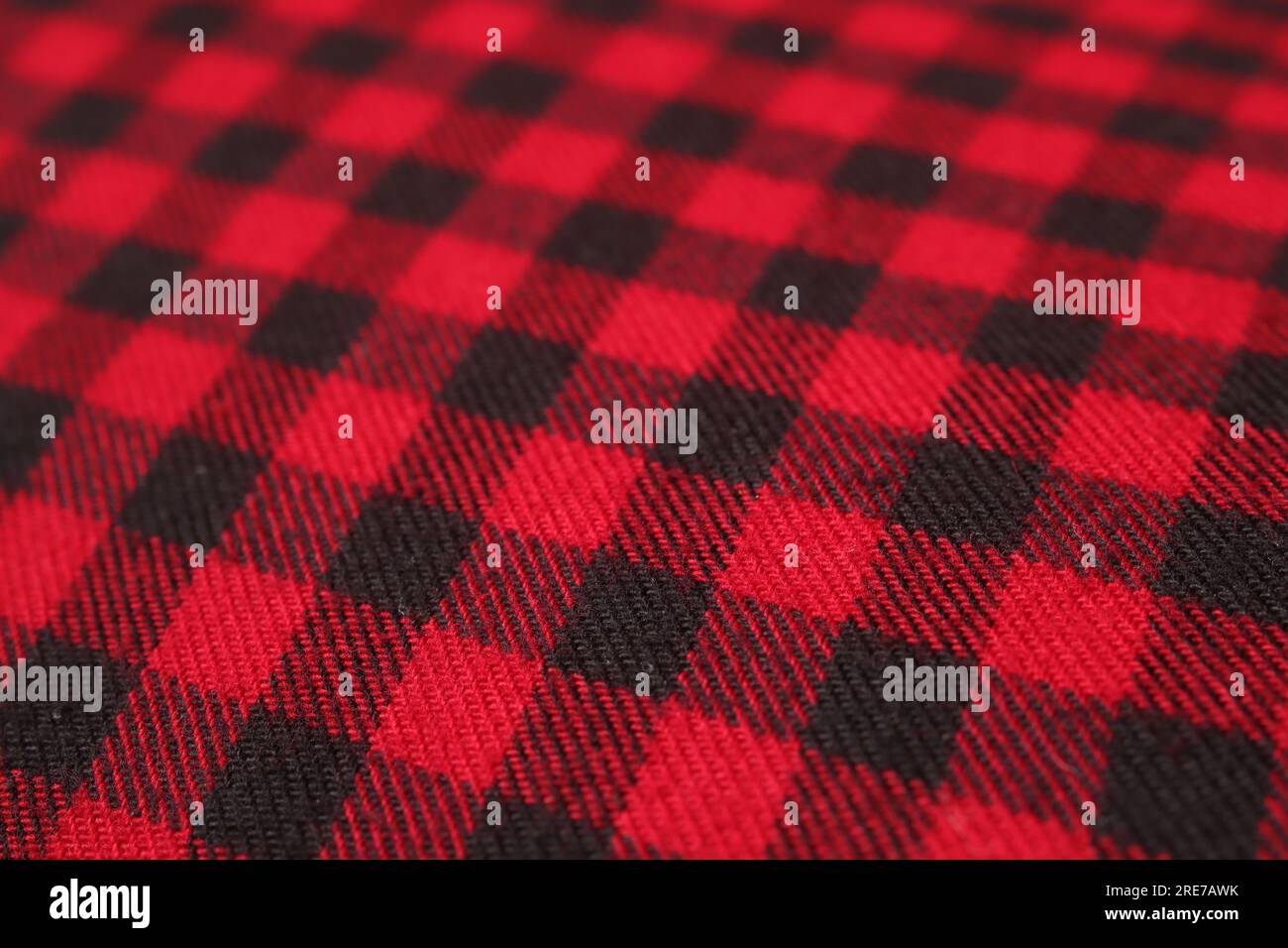 Background texture of red plaid flannel fabric Stock Photo - Alamy