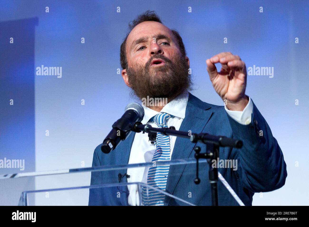 New York, NY, USA. 25th July, 2023. Rabbi Shmuley Boteach at the ...