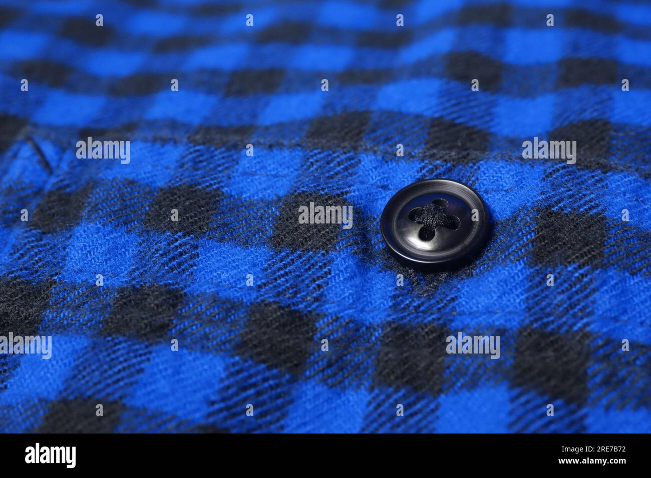 Background texture of blue plaid flannel fabric Stock Photo - Alamy