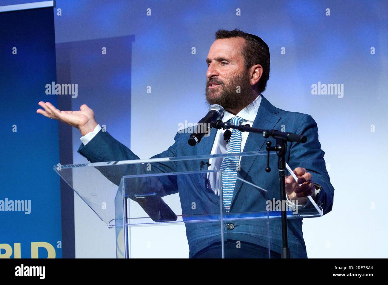 New York, NY, USA. 25th July, 2023. Rabbi Shmuley Boteach at the ...