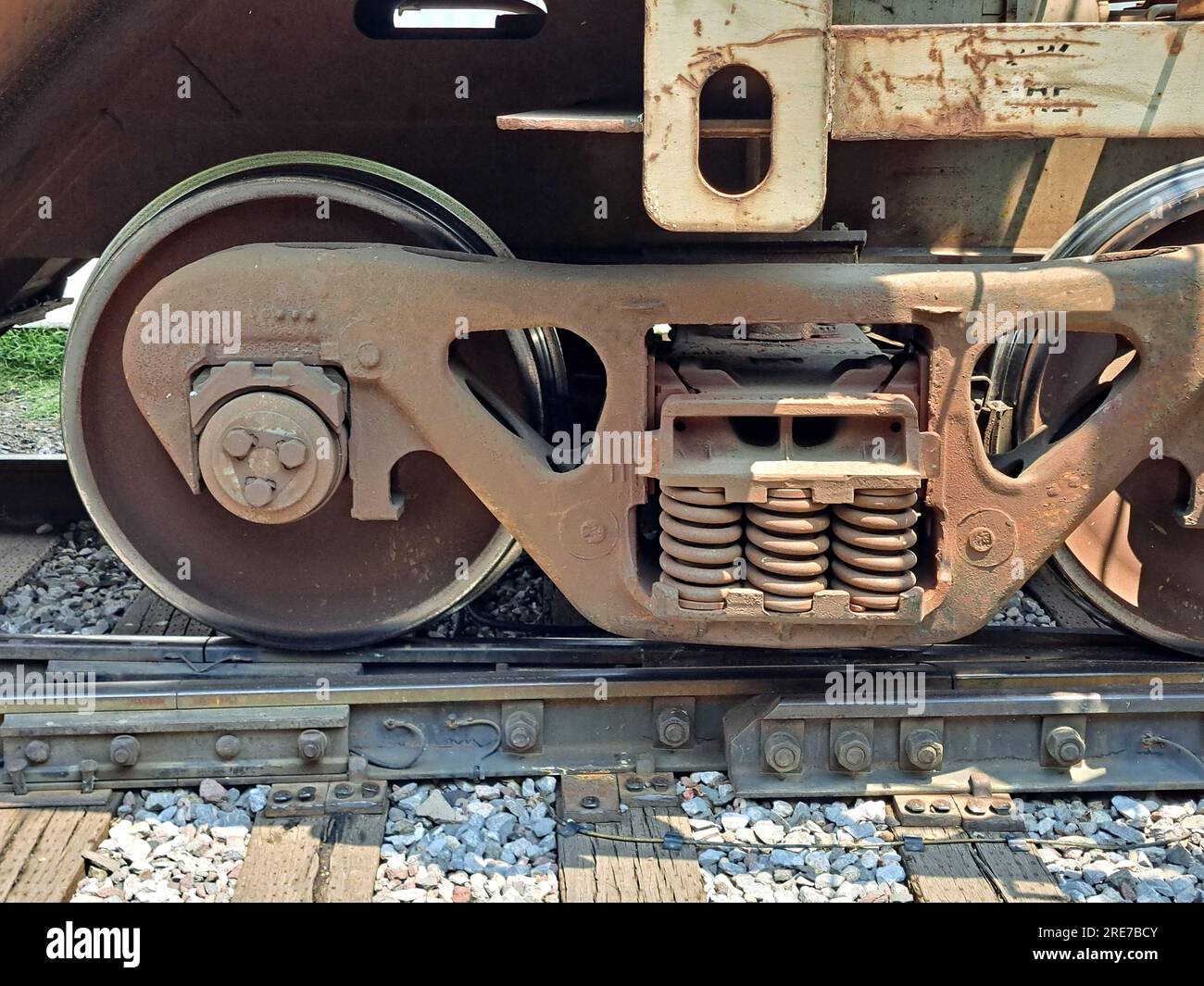 Rail wheels and axle hi-res stock photography and images - Alamy