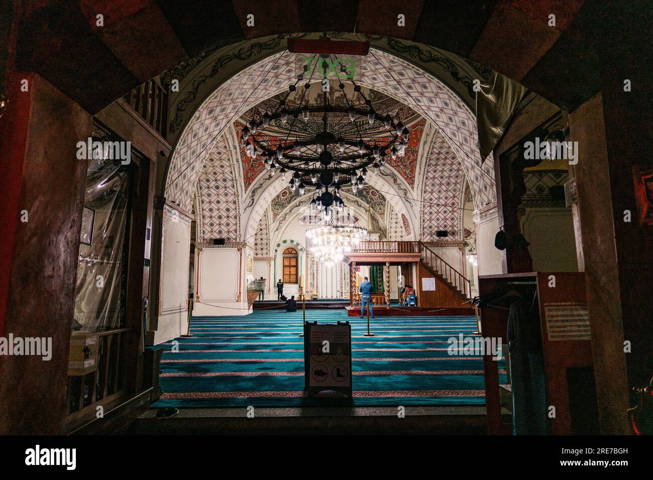 inside the Dzhumaya Mosque in Plovdiv, Bulgaria. Originally built by ...
