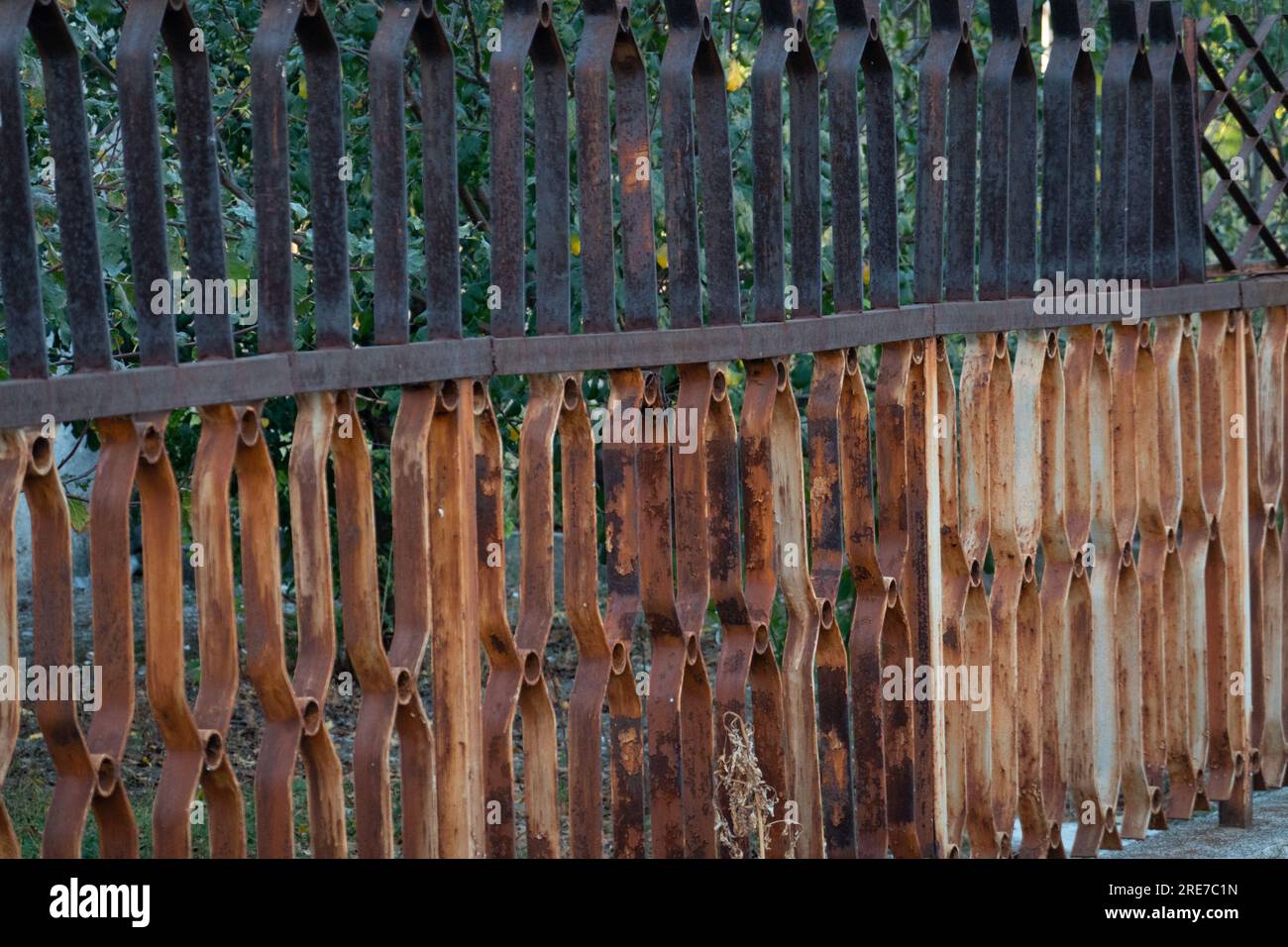 Old wrought iron fence hi-res stock photography and images - Alamy