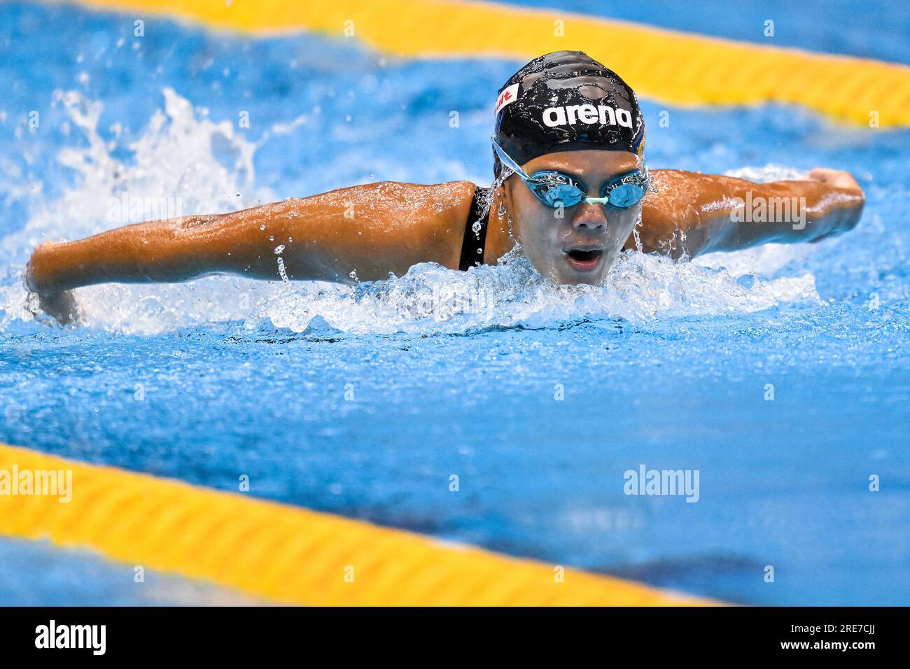 Fukuoka, Japan. 26th July, 2023. Amaya Bollinger of Guam competes in ...