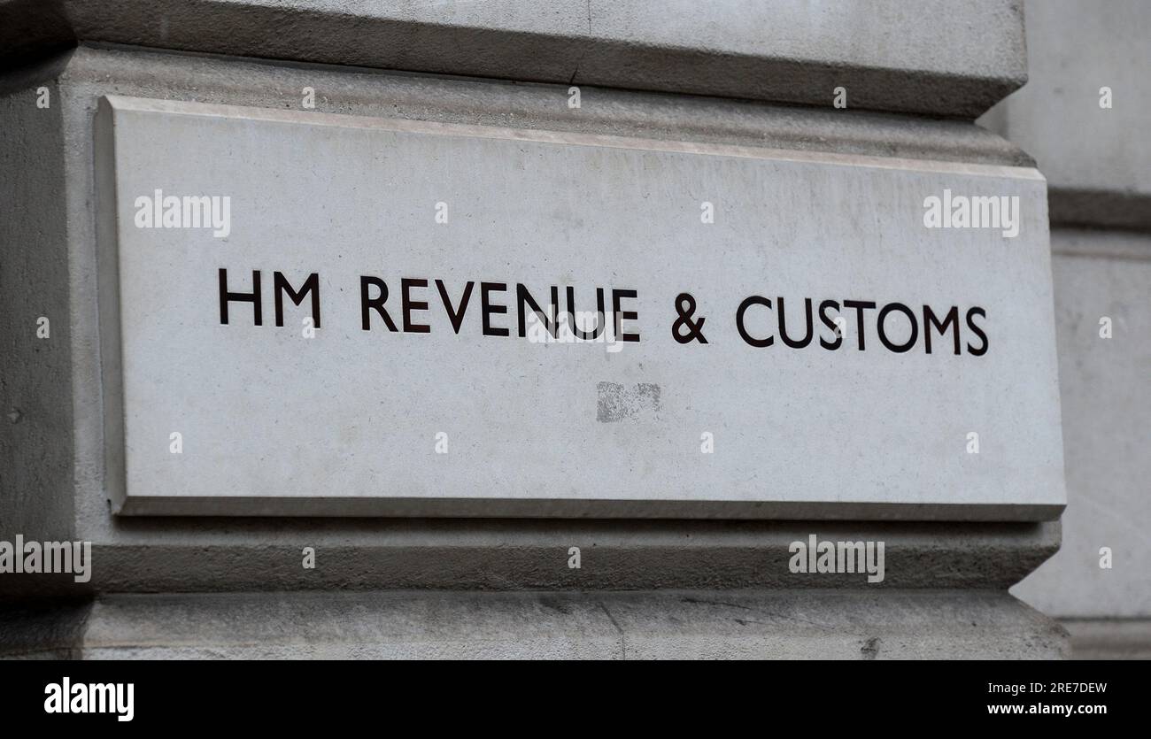 File photo dated 11/01/18 of a view of signage for HM Revenue & Customs ...