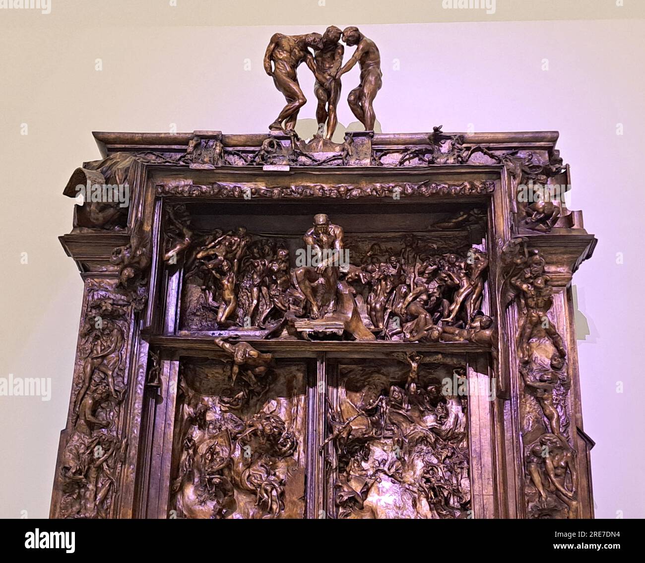 Mexico City, Mexico - Jul 19 2023: The Gate of Hell, monumental ...