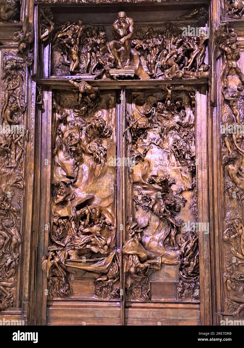 Mexico City, Mexico - Jul 19 2023: The Gate of Hell, monumental ...