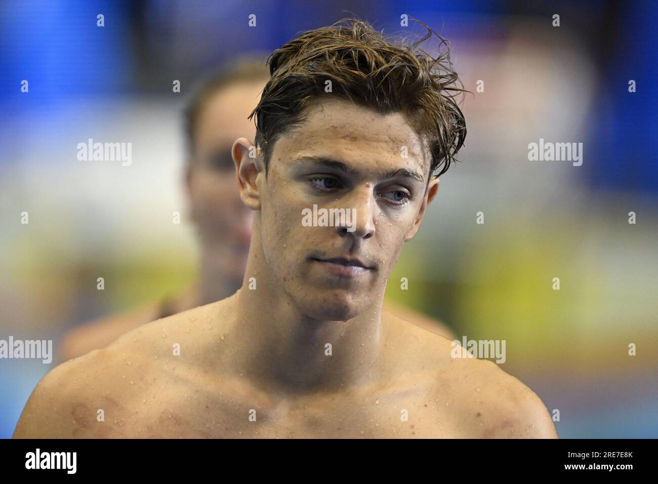 Fukuoka, Japan. 26th July, 2023. Belgian Stan Franckx pictured after ...