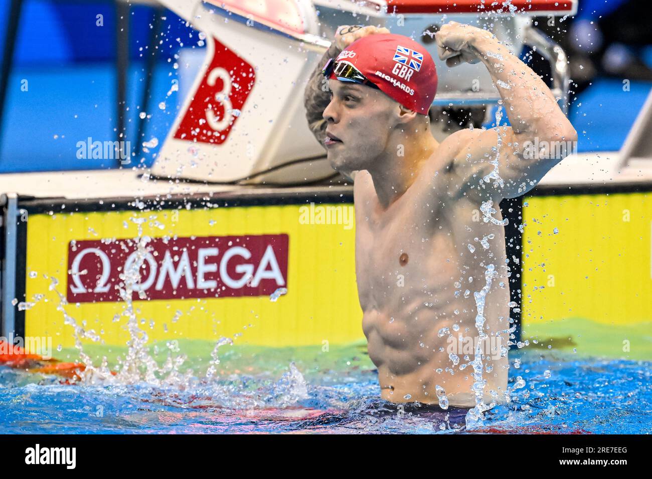 Fukuoka, Japan. 25th July, 2023. Matthew Richards of Great Britain ...