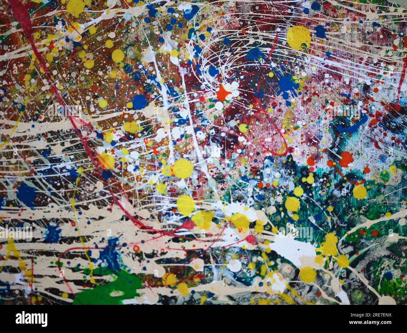 Abstract background . Fragment of artwork. Brushstrokes of paint ...