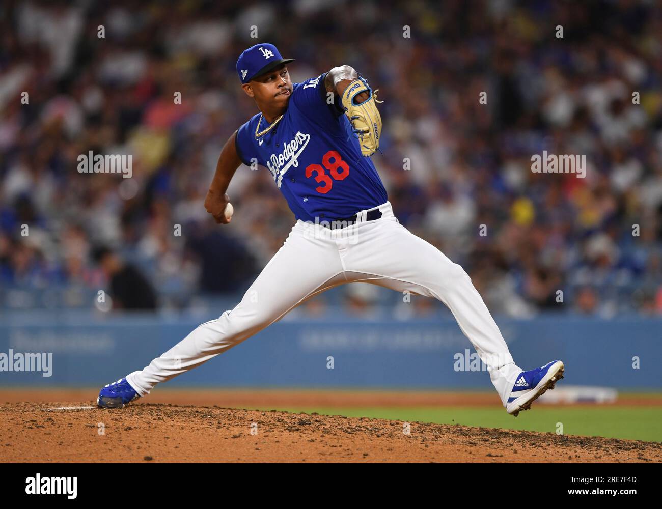 LOS ANGELES, CA - JULY 25: Los Angeles Dodgers relief pitcher Yency ...