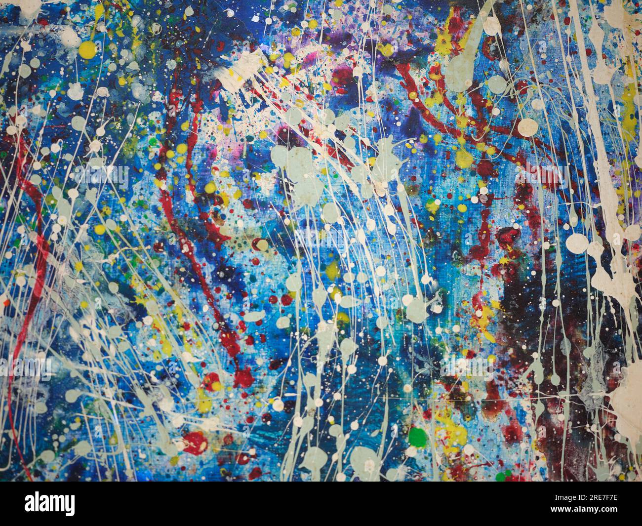 Abstract background . Fragment of artwork. Brushstrokes of paint ...