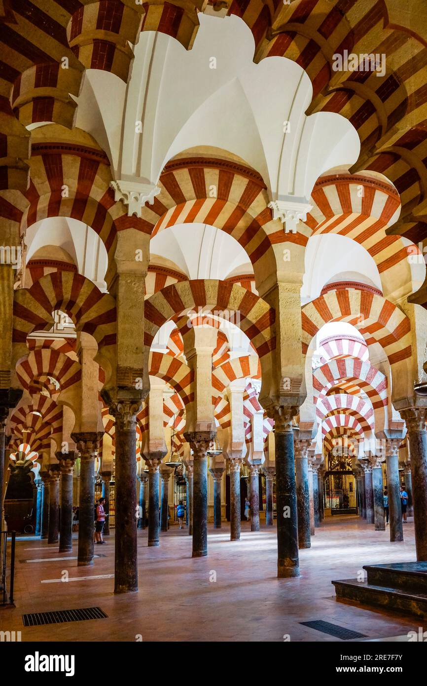 Prayer room, Mosque-cathedral of Córdoba, Andalucia, Spain Stock Photo ...