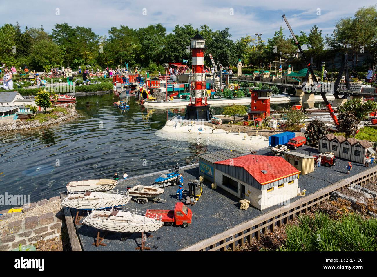 Model of real buildings made with Lego pieces, Legoland amusement park ...