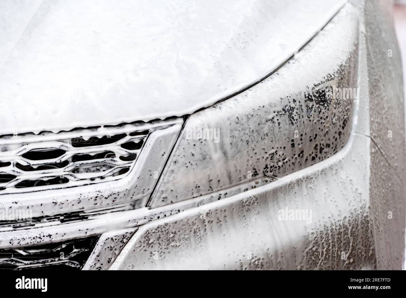 Car washing and detailing in the garage Stock Photo - Alamy