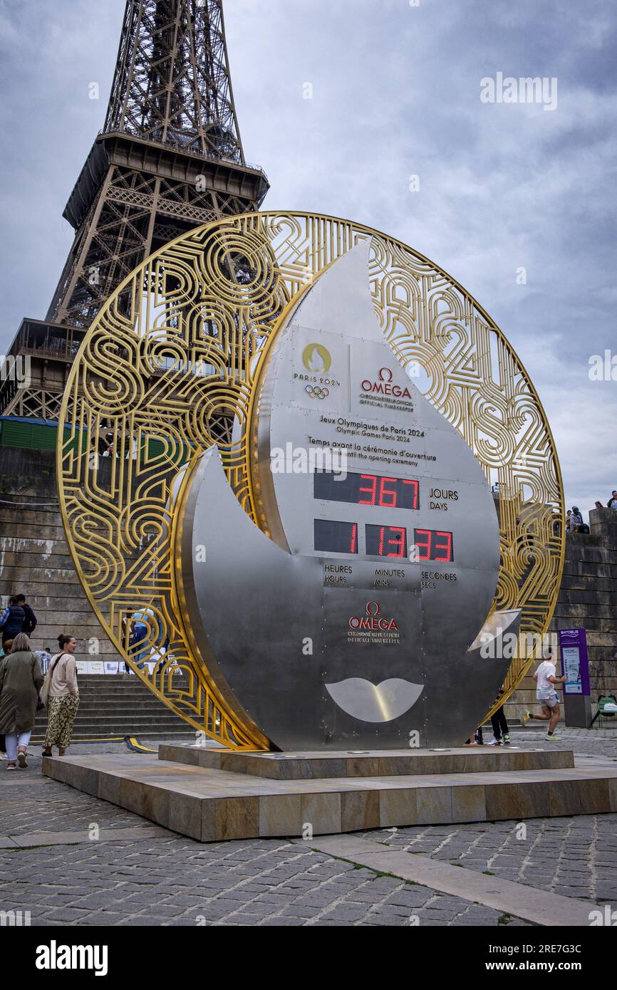 Celebration of the olympic games in france 2024 hi-res stock ...
