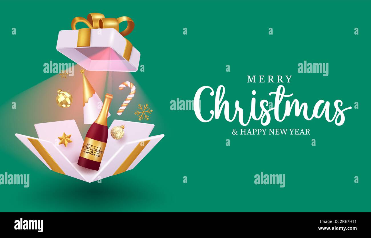 Merry christmas greeting text vector design. Christmas invitation card ...