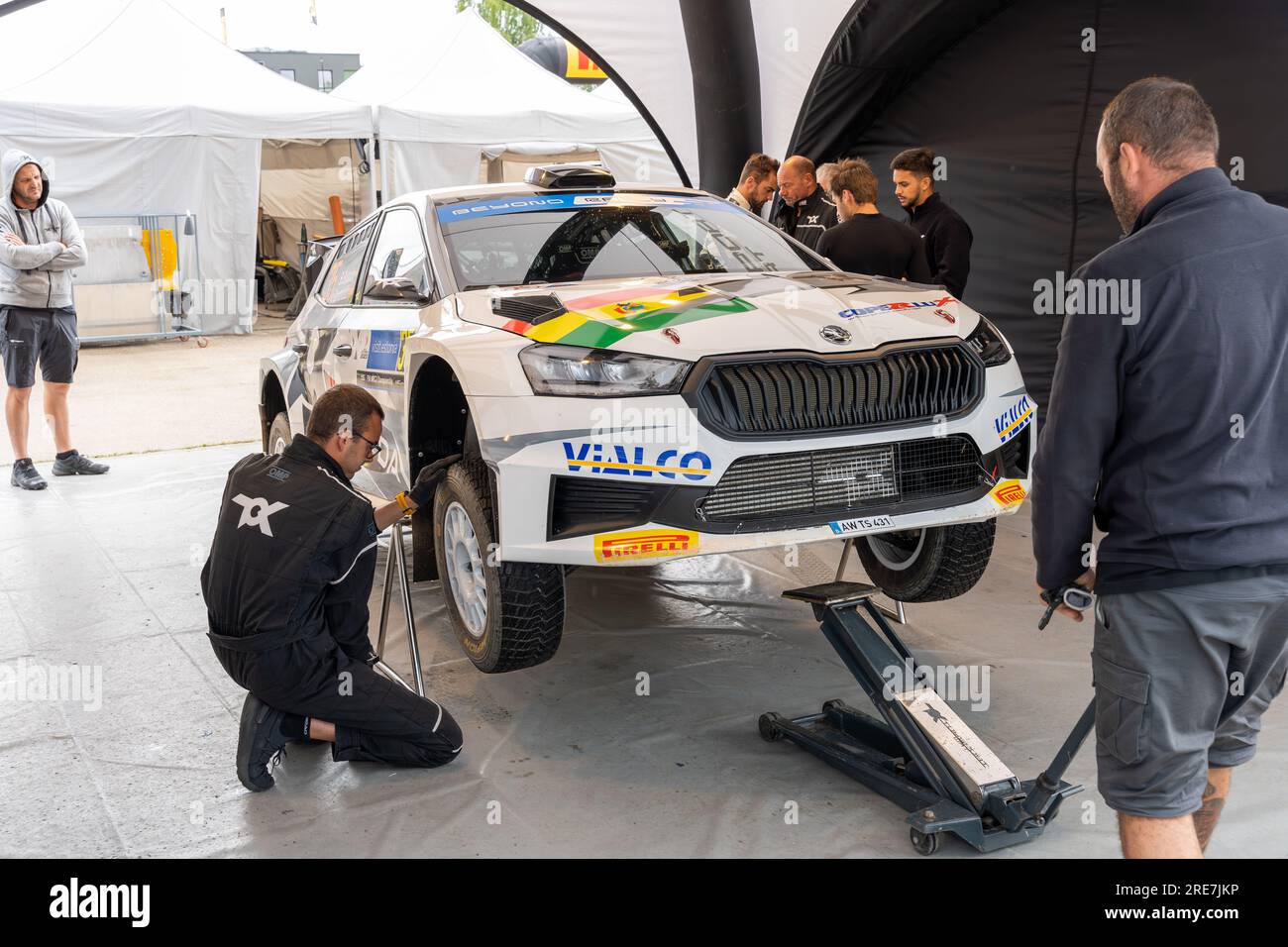 Tartu, Estonia - 07.20.2023: Bruno Bulacia and Axel Coronado Jimenez ...