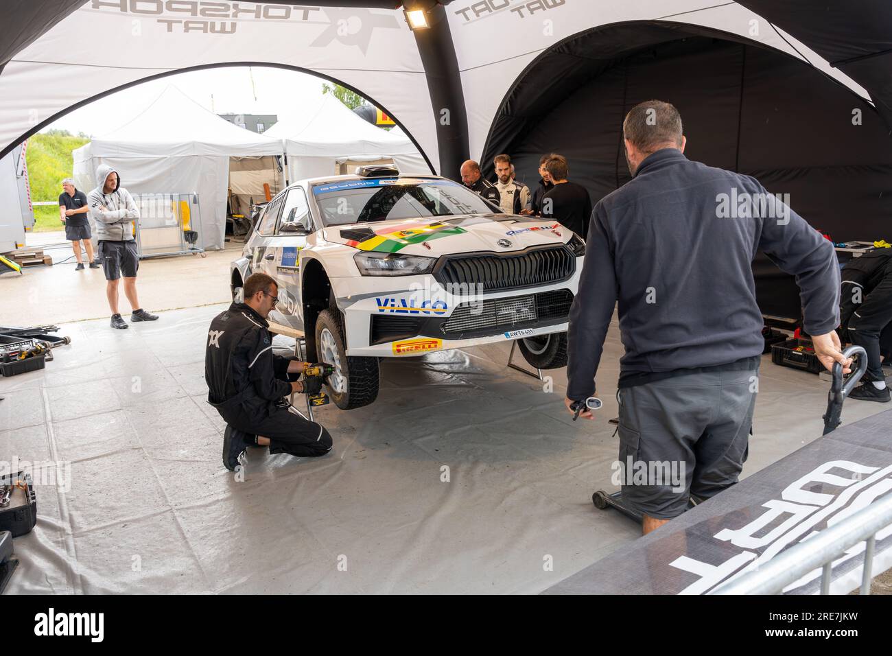 Tartu, Estonia - 07.20.2023: Bruno Bulacia and Axel Coronado Jimenez ...