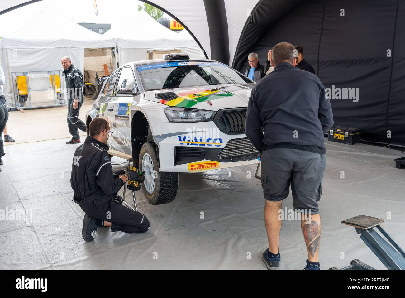 Tartu, Estonia - 07.20.2023: Bruno Bulacia and Axel Coronado Jimenez ...