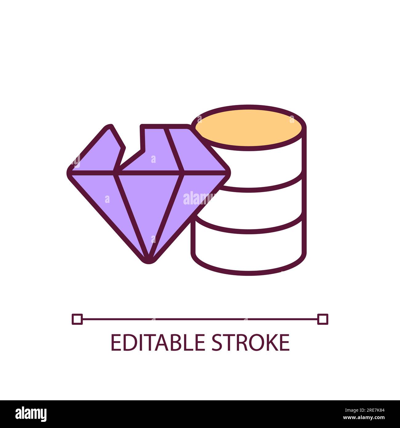 Customizable Thin Line Data Quality And Accuracy Icon Stock Vector Image And Art Alamy