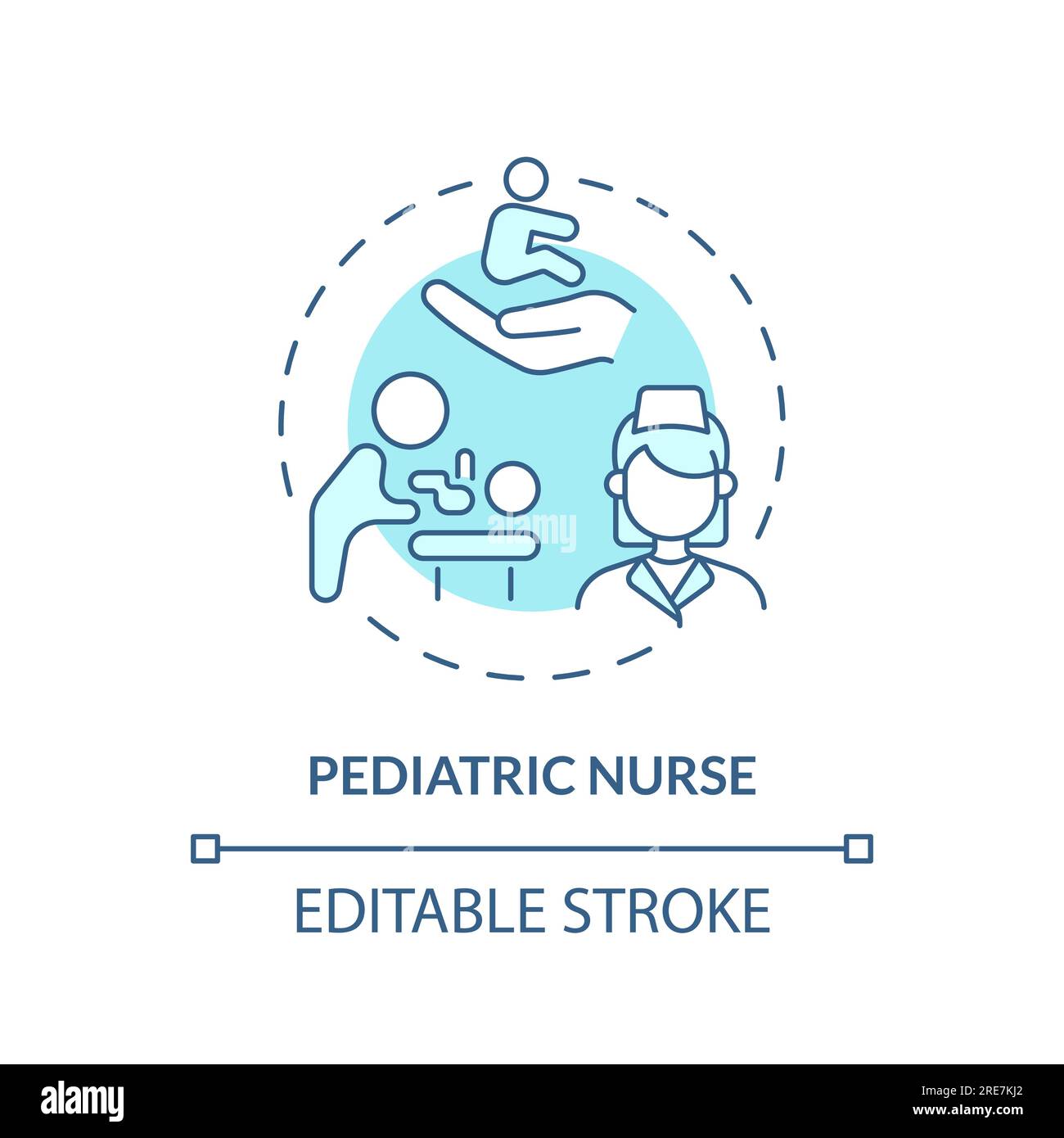 Pediatric nurse turquoise concept icon Stock Vector Image & Art - Alamy Pediatric nurse turquoise concept icon Stock Vector Image & Art - Alamy