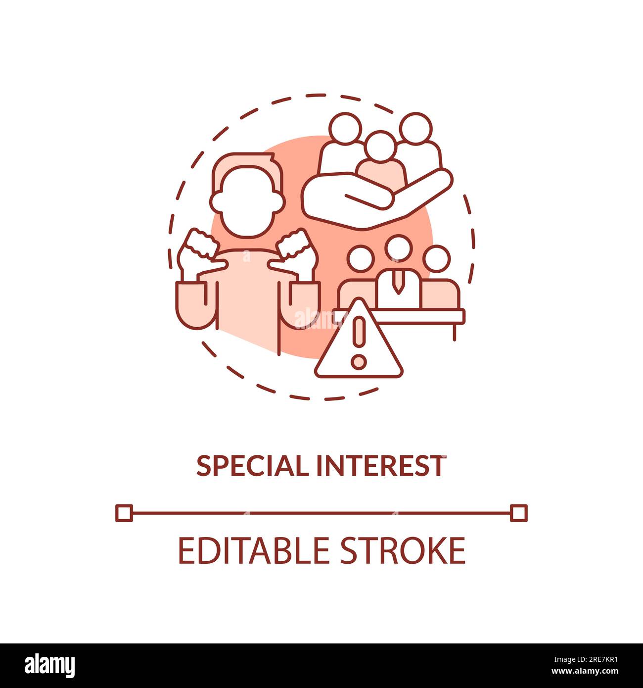 2D special interest red icon concept Stock Vector Image & Art - Alamy