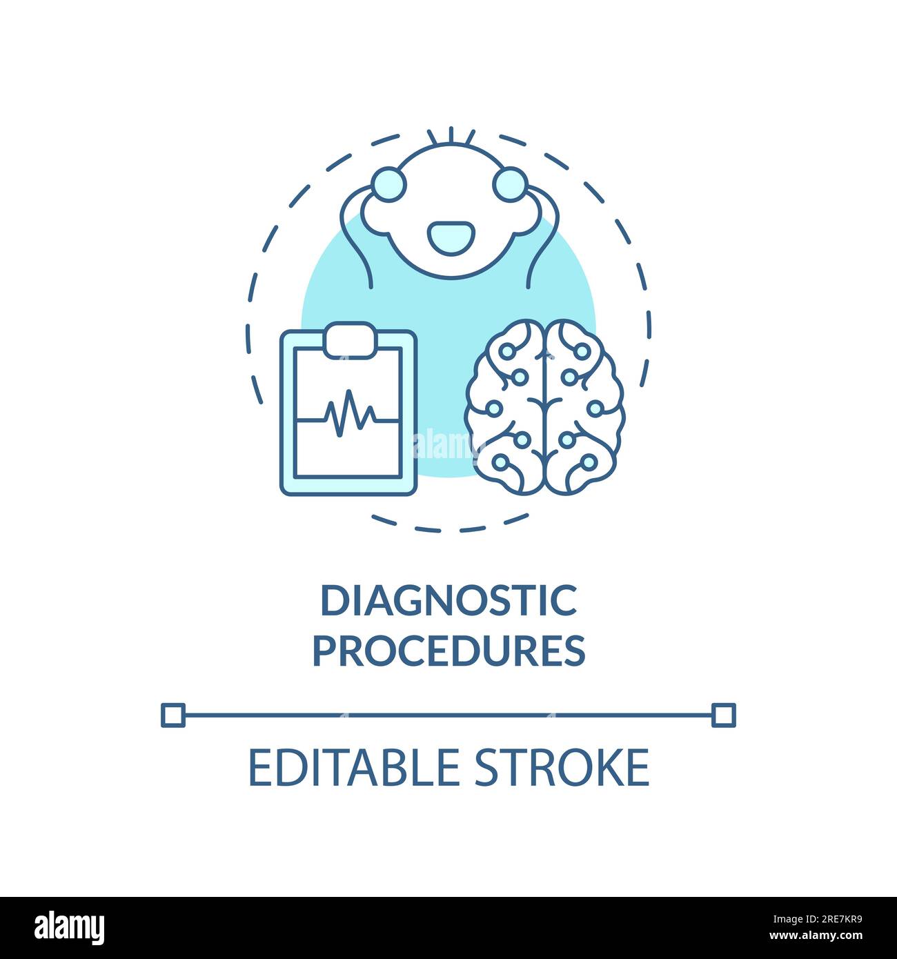 Diagnostic Procedures Turquoise Concept Icon Stock Vector Image And Art