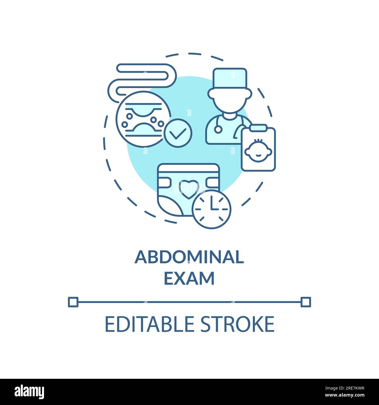 Abdominal Examination Stock Vector Images Alamy
