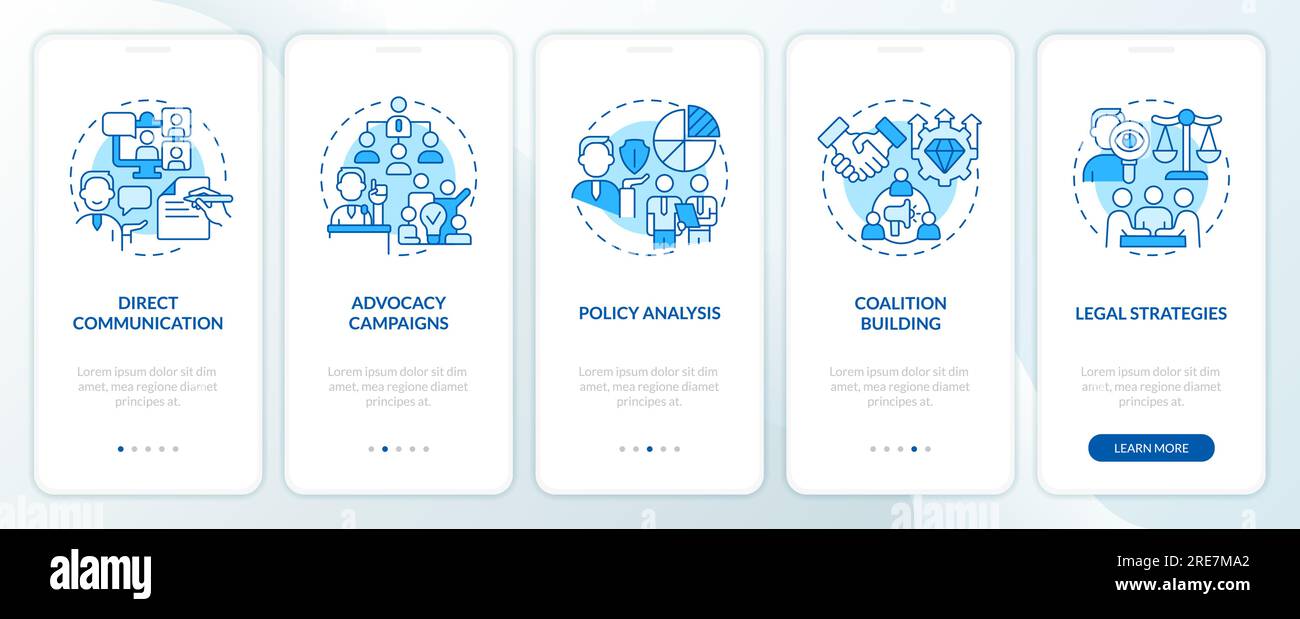 Lobbying government concept with thin line icons Stock Vector Image & Art - Alamy