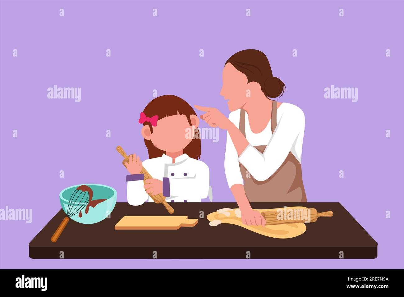 Baking Cookies With Mom Clipart