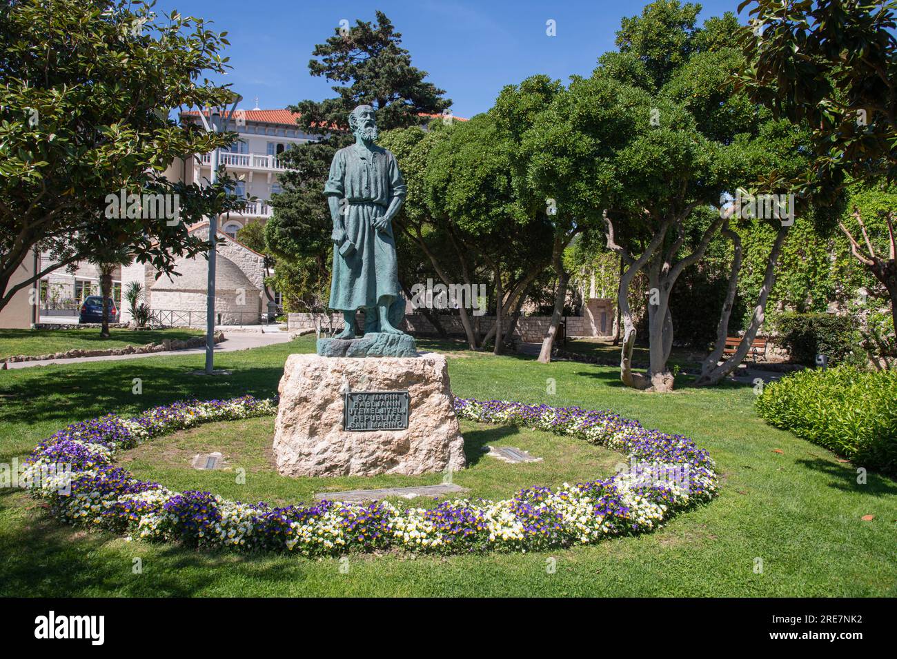 Statue of Saint Martin (legendary founder of San Marino), Kaldanac (Old ...