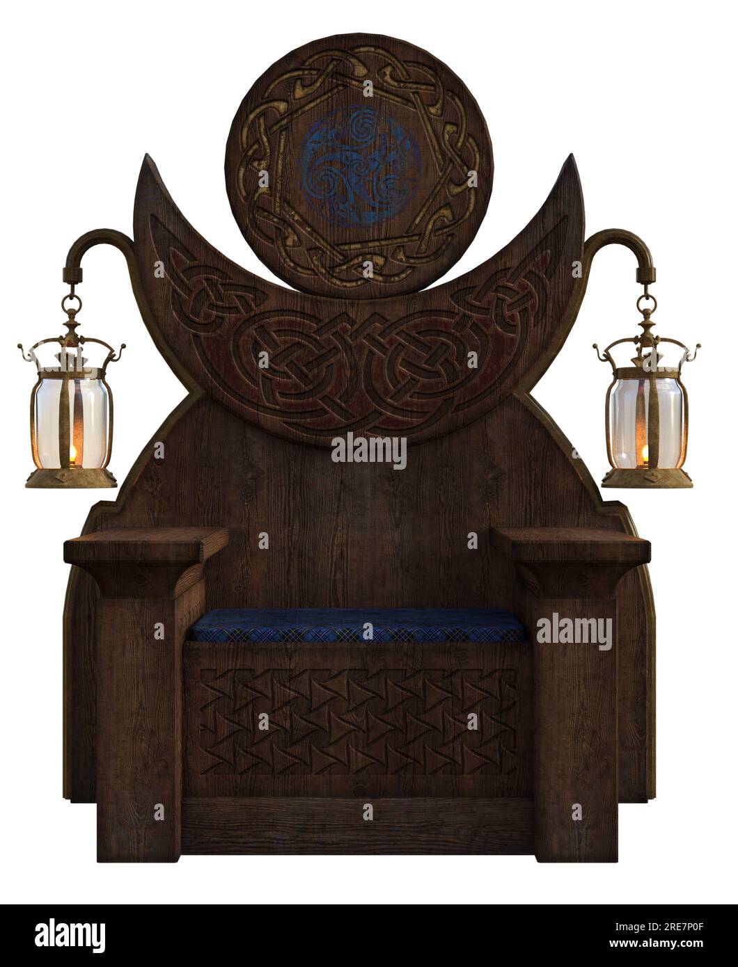 Witches Moon Chair isolated on white, 3d render Stock Photo - Alamy