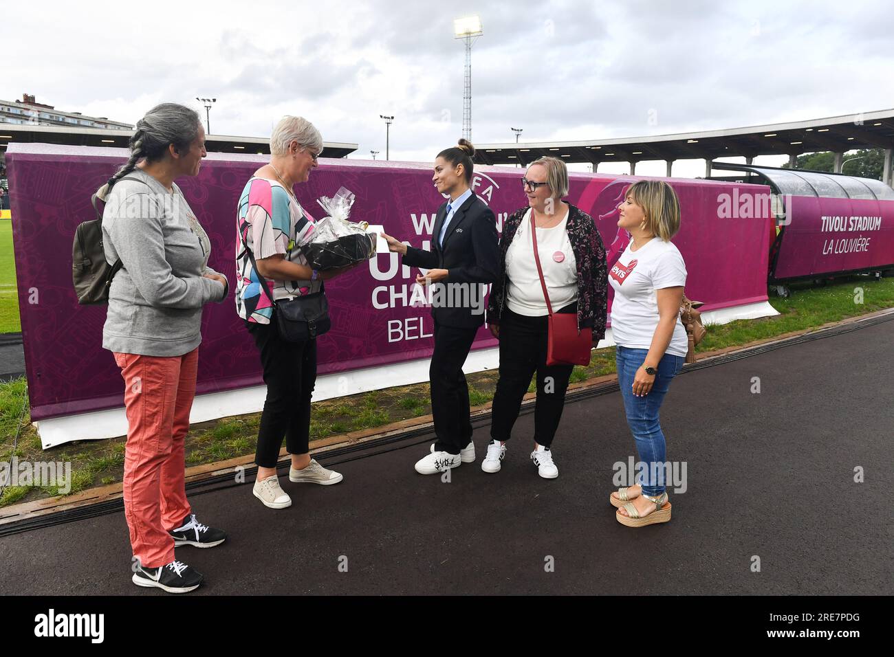 La Louviere, Belgium. 24th July, 2023. illustration picture shows the members of city ...