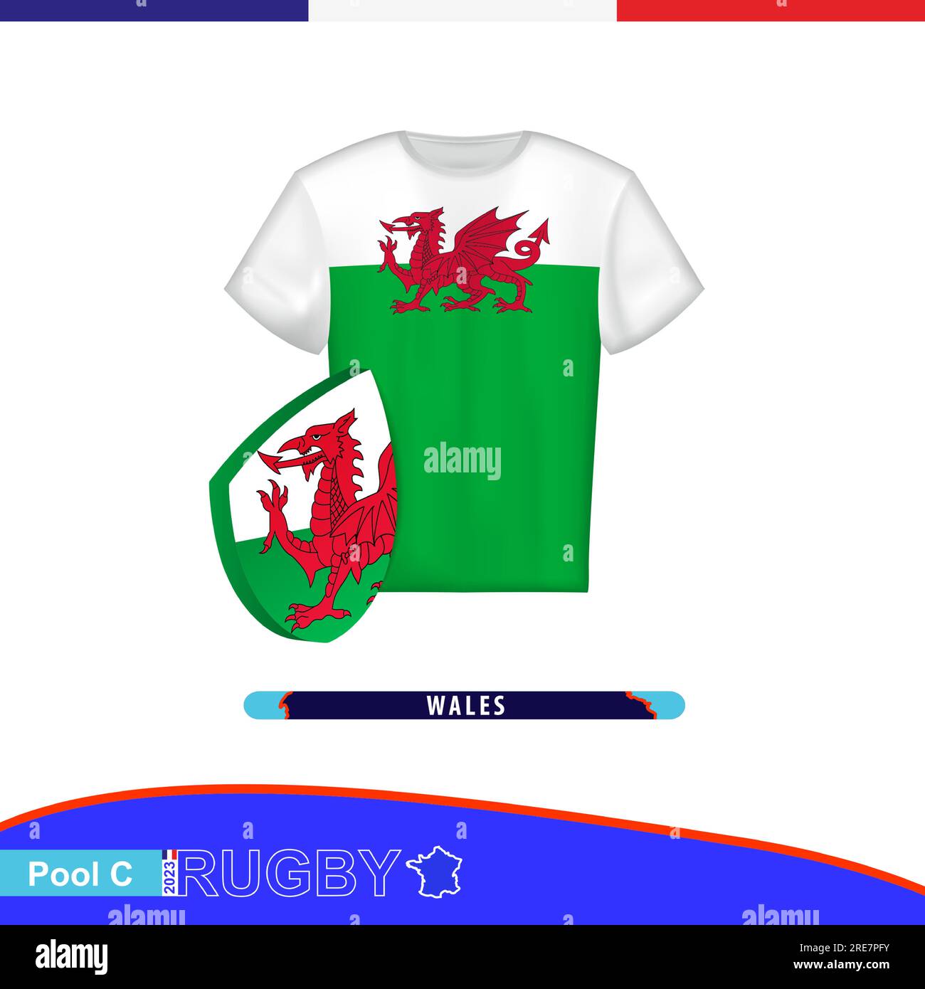 Rugby wales shirt Stock Vector Images - Alamy