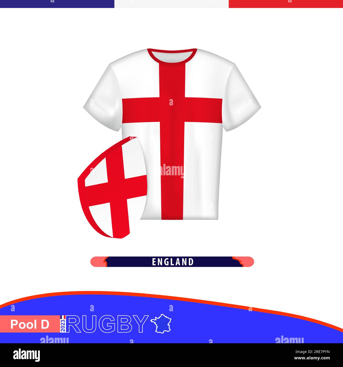 England rugby international shirt Stock Vector Images - Alamy