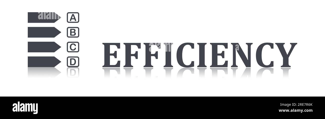 Illustration of an efficiency concept Stock Photo - Alamy