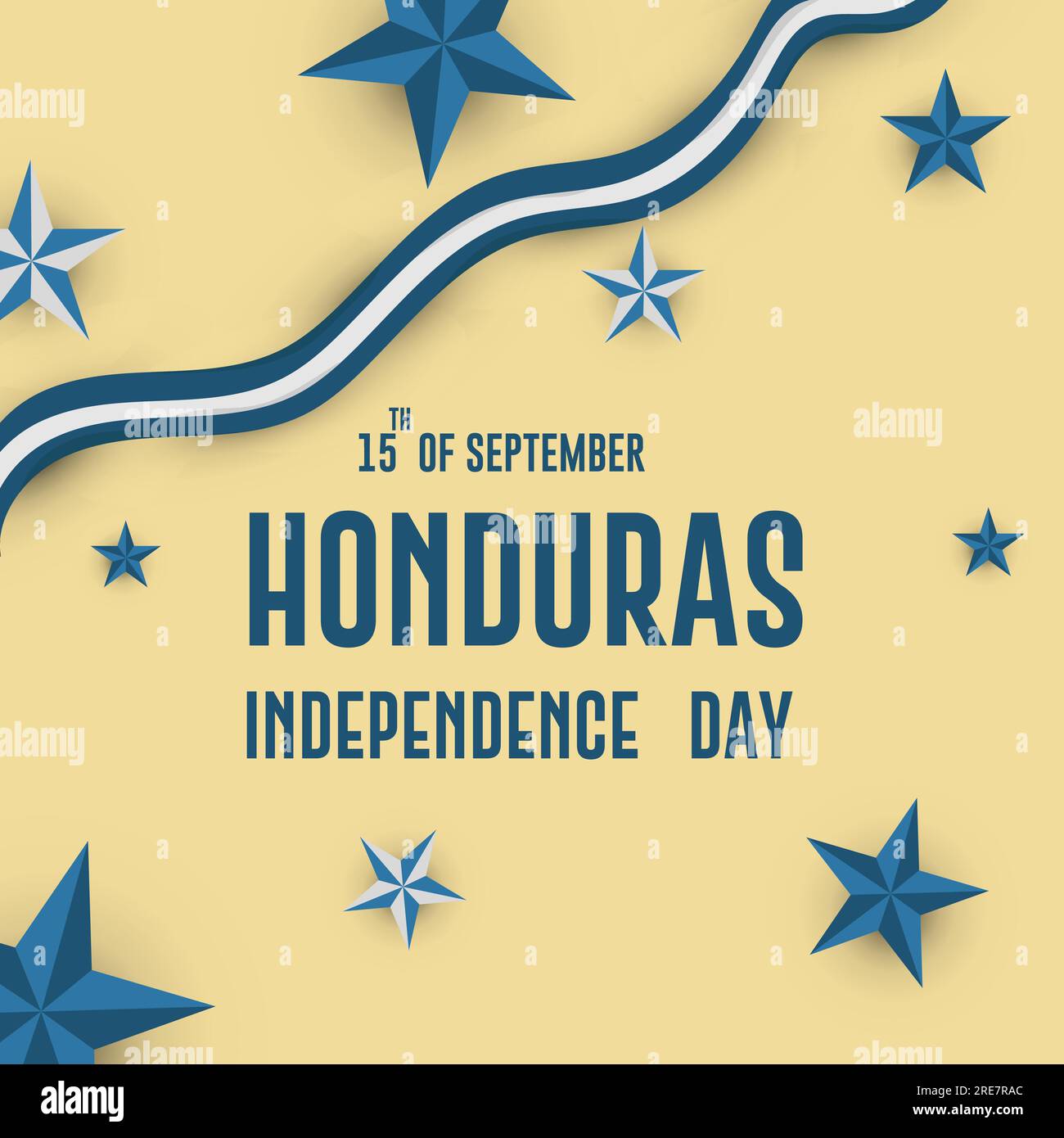 Happy Honduras Independence Day. Poster banner vector design featuring ...