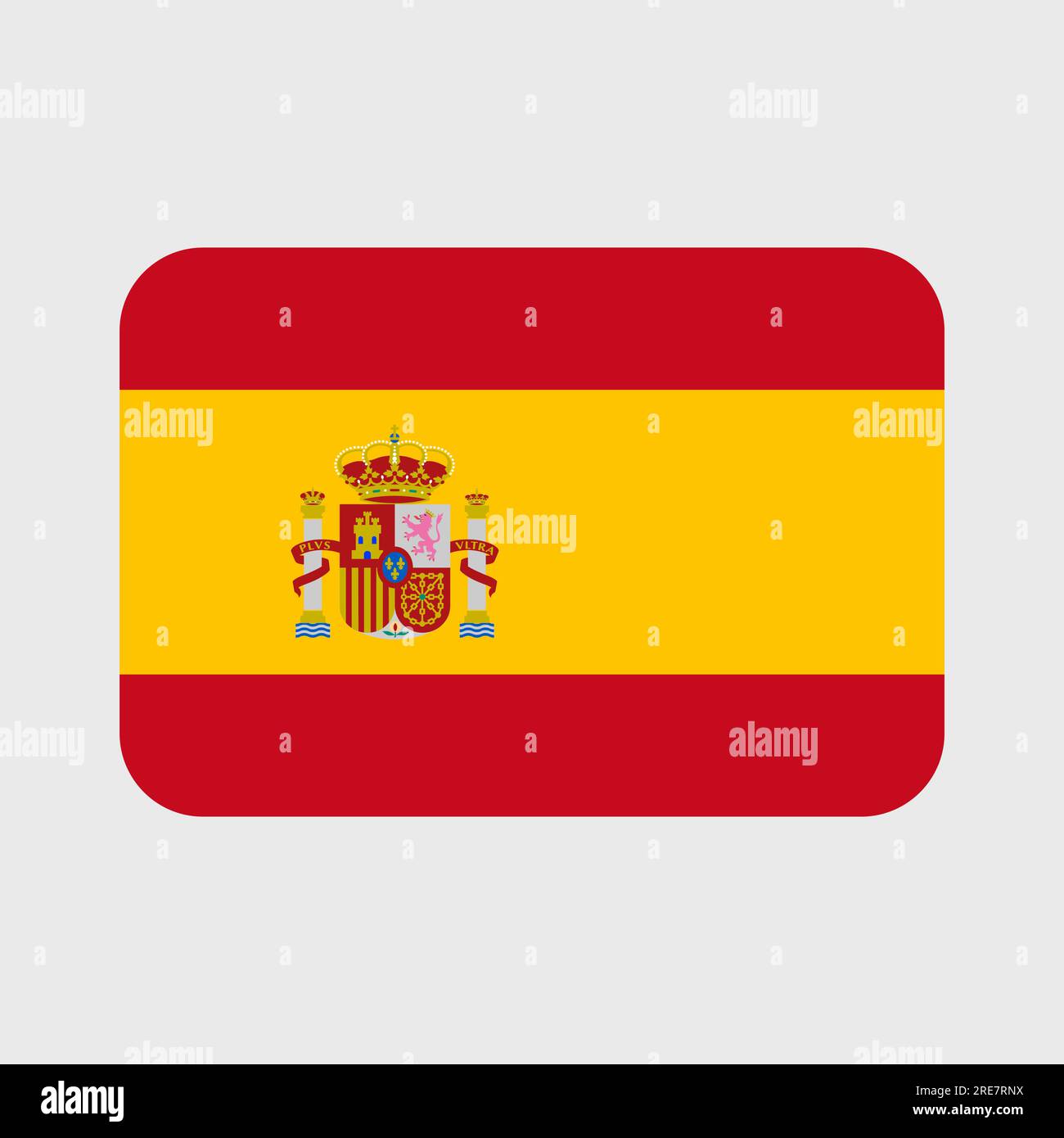 Spain flag vector icons set of illustrations in the shape of heart ...
