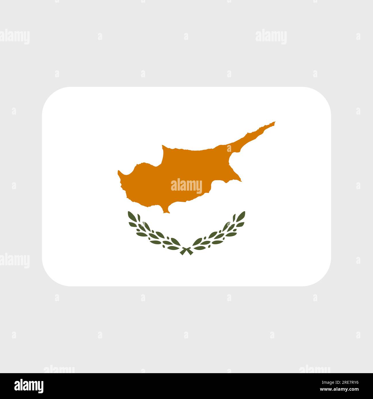 Cyprus flag vector icons set of illustrations in the shape of heart ...