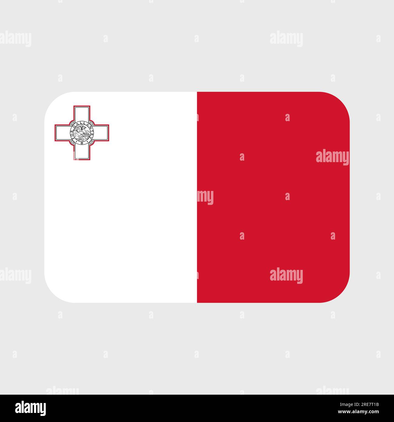 Malta Flag Vector Icons Set Of Illustrations In The Shape Of Heart