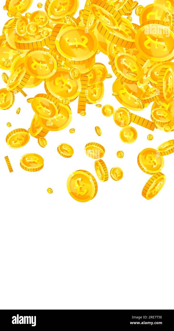 Pound gbp coin gold Stock Vector Images - Alamy