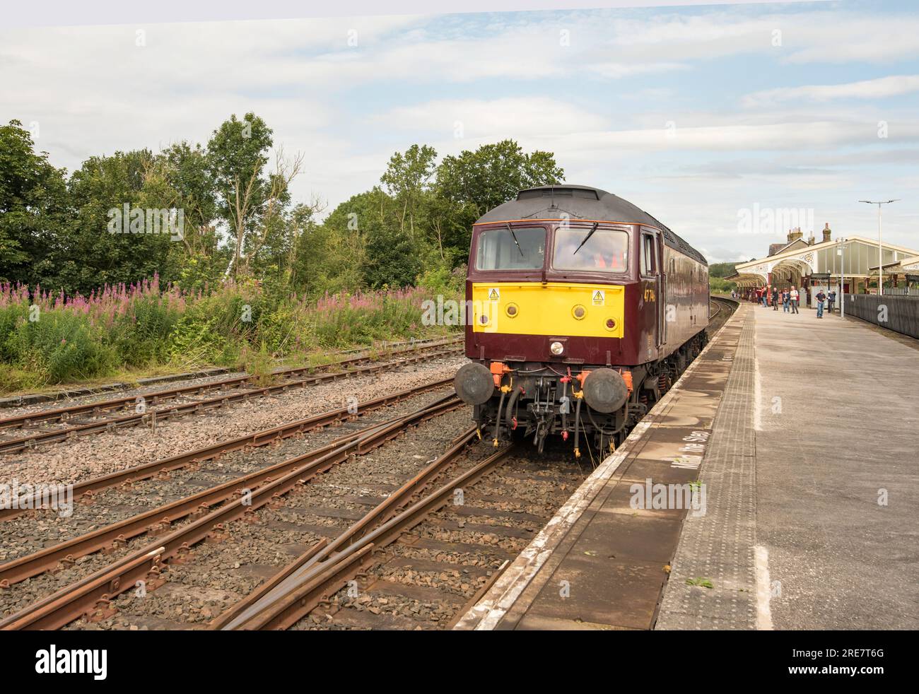 Train named after chris fudge at hellifield station on hi-res stock ...