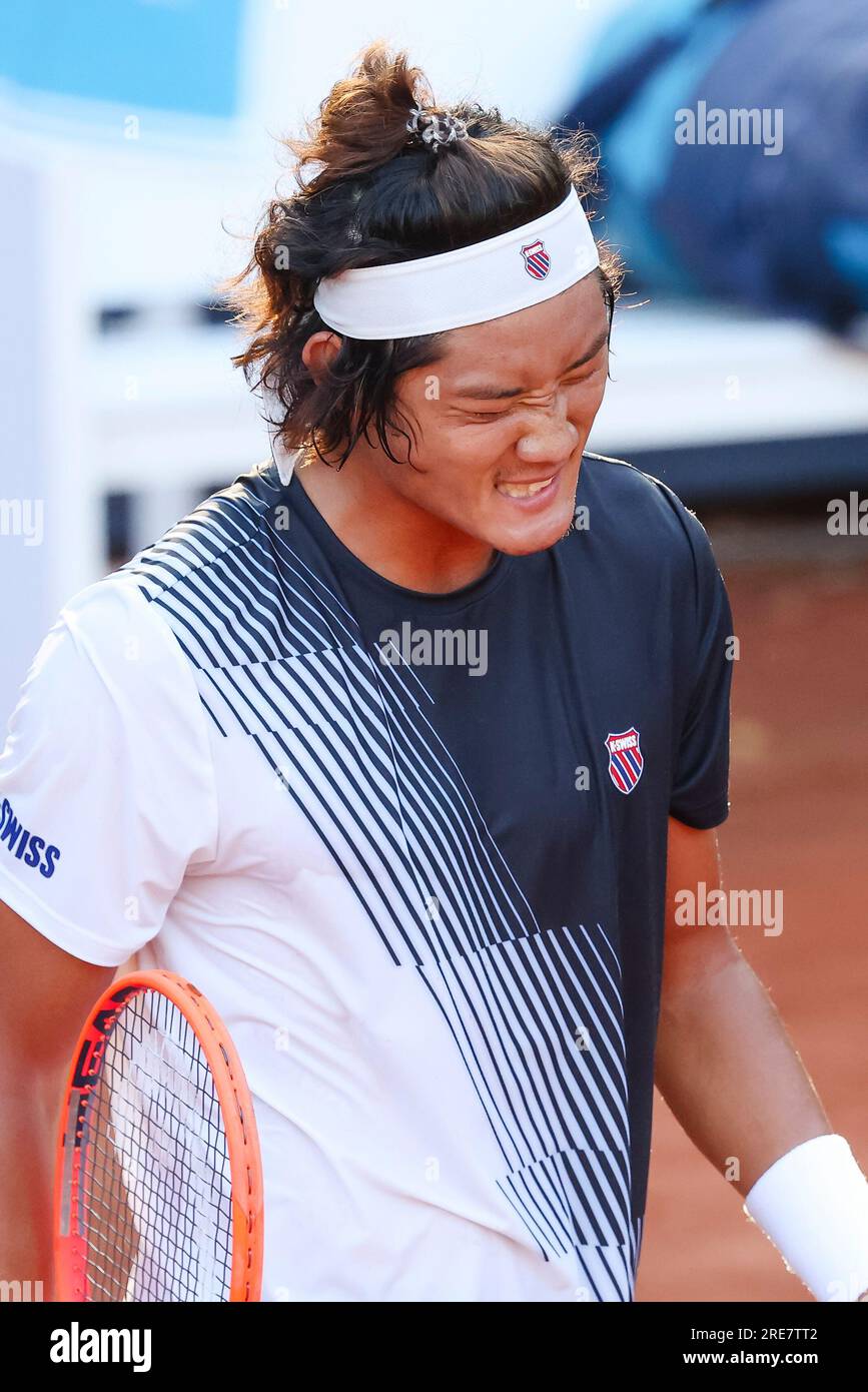 Hamburg, Germany. 26th July, 2023. Tennis player Zhizhen Zhang from ... Hamburg, Germany. 26th July, 2023. Tennis player Zhizhen Zhang from ...