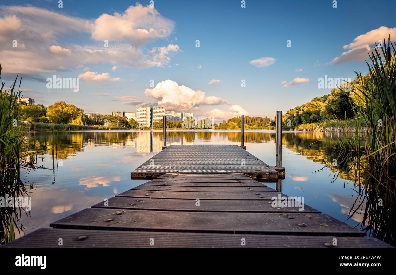 View on Tysiaclecie estate in Katowice, Silesia, Poland. Lightened ...