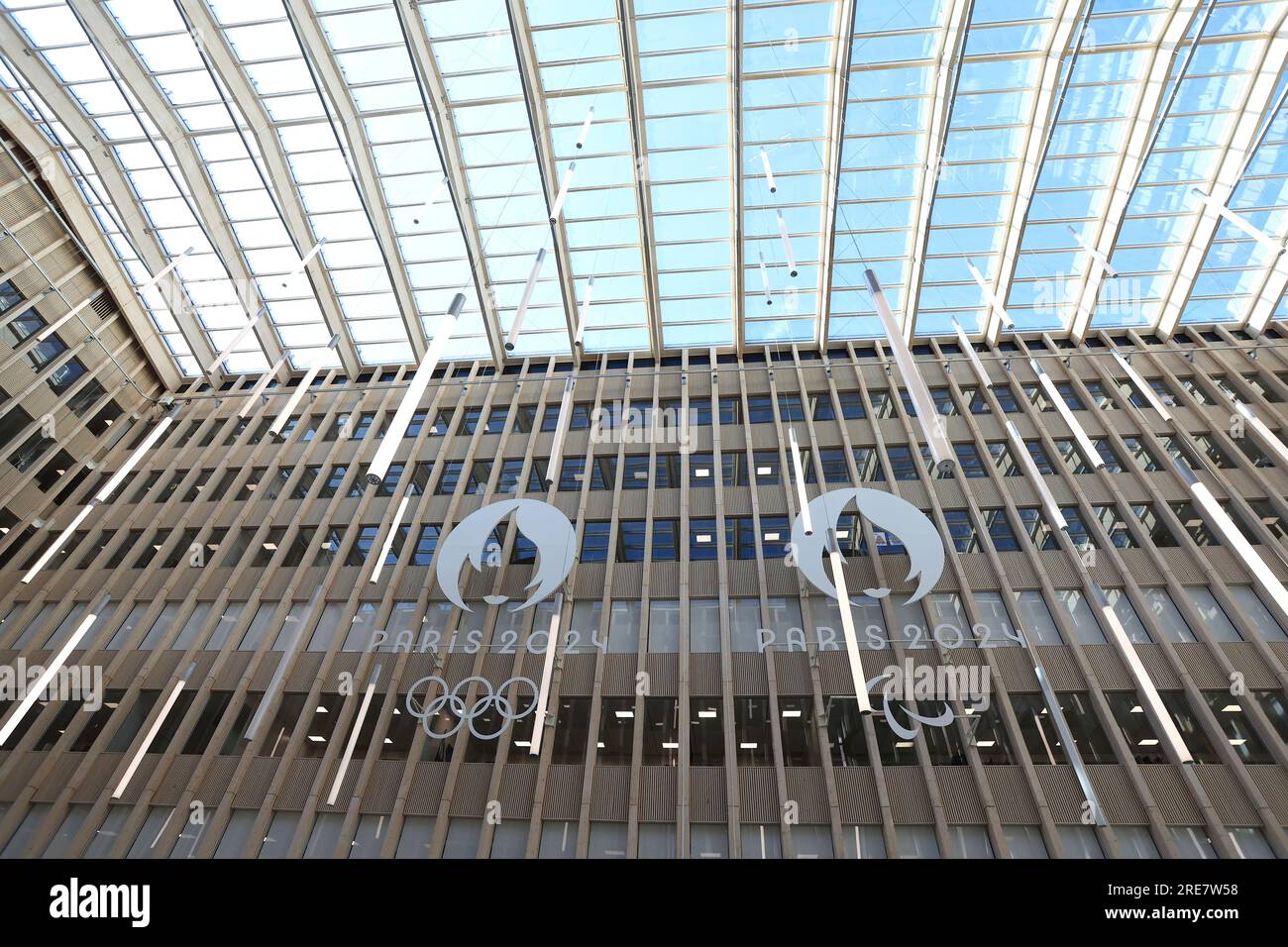 View of the Paris 2024 committee headquarters Wednesday, July 26, 2023 ...