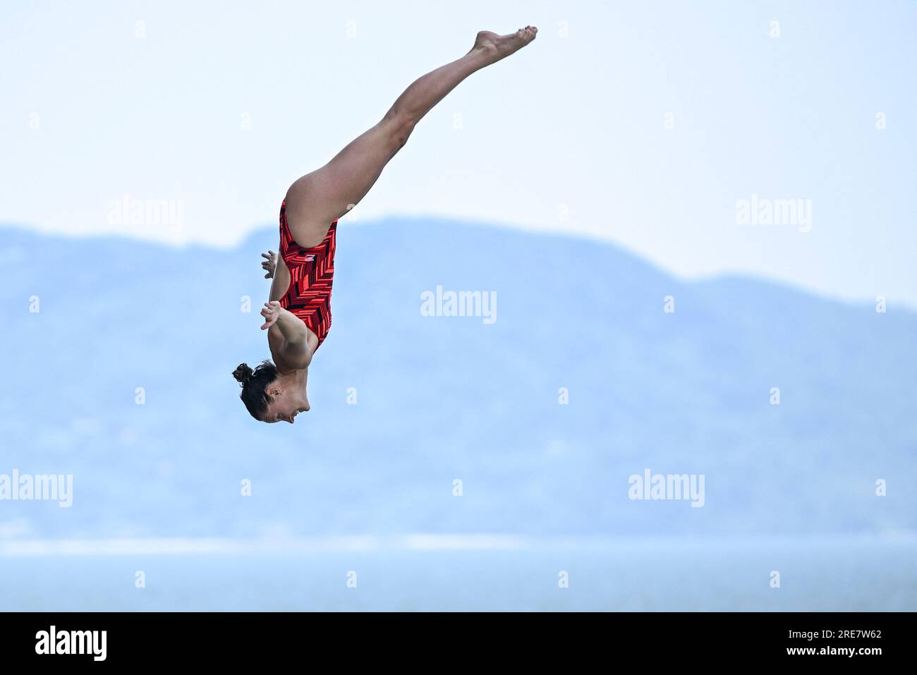 Fukuoka, Japan. 26th July, 2023. Bronze medalist Jessica Macaulay of ...