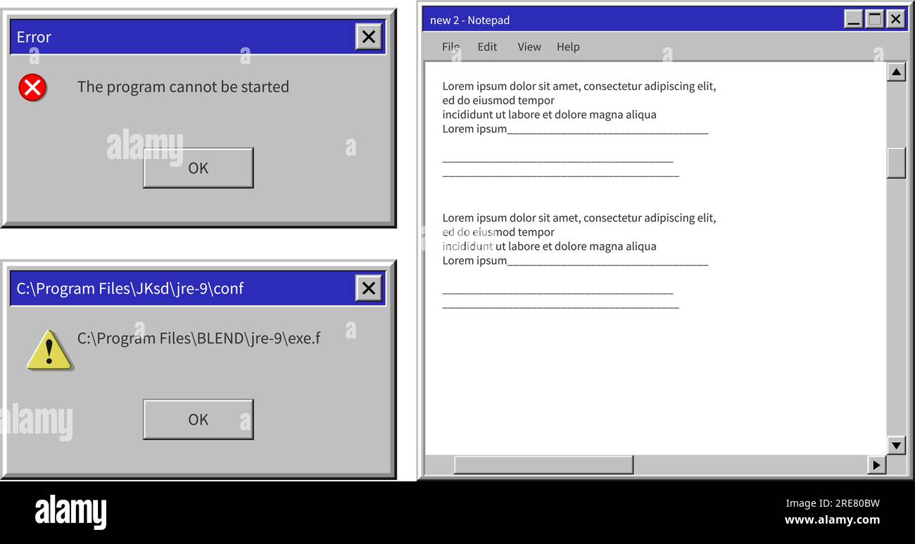 Windows laptop isolated Stock Vector Images - Alamy