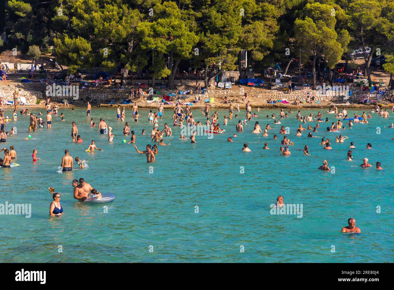 Slanica Beach on Murter Island, Croatia Stock Photo - Alamy